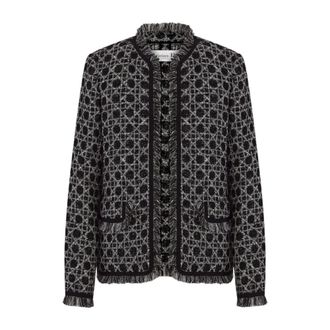 Dior Macrocannage Regular-Fit Jacke - - Jackets - Damen - Schwarzk - 2XS