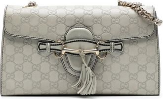 Gucci Hobo Bags - Medium Guccissima Emily Shoulder Bag - Gr. unisize - in Grau - für Damen