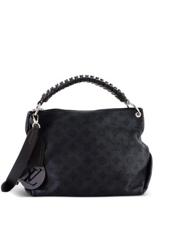 Louis Vuitton Braided Handle Beaubourg Mahina Leather MM hobo bag - Schwarz