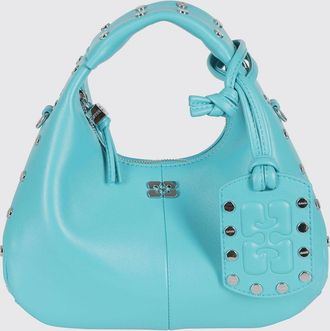 Ganni Sac &agrave; Main GANNI Femme couleur Bleu