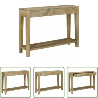 vidaXL vidaXL Wohnzimmer Tisch - Konsolentisch mit Schubladen Nat&uuml;rliches Grau 110 x 30 x 80 cm