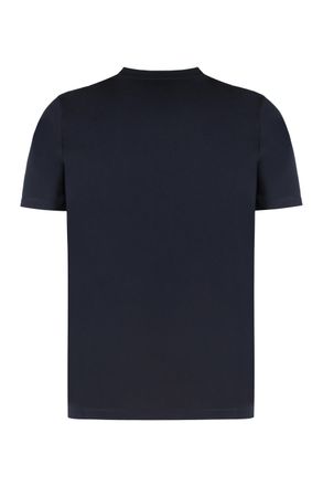 Paul & Shark Mens Navy Blue Cotton Crew-Neck T-Shirt T-Shirts And Polos
