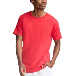 Champion T- Shirt Classique en Jersey Chemise, &eacute;carlate, S Homme