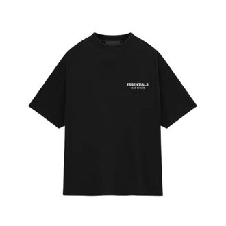 Fear of God Homme, Tops, Noir, Taille: M T-shirt ras du cou en jersey