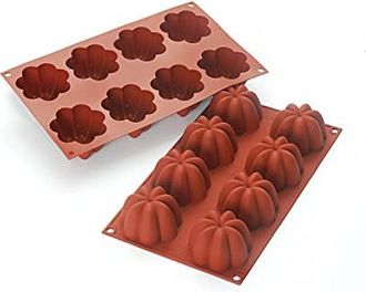 Silikomart Silikomart | SF154 Silikonform für CHARLOTTE Monoportionen, antihaftbeschichtet, 8 Kavitäten, Packung mit 1 Kuchenform, Ø 70 h 41 mm Volumen 8 x 102 m
