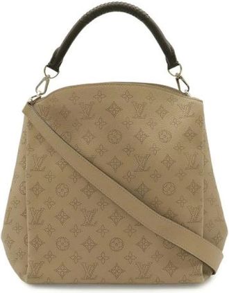 Louis Vuitton Pre-owned Mahina Babylon PM Leather Shoulder Bag - Femme - Pre-owned - Beige - Taille: ONE Size