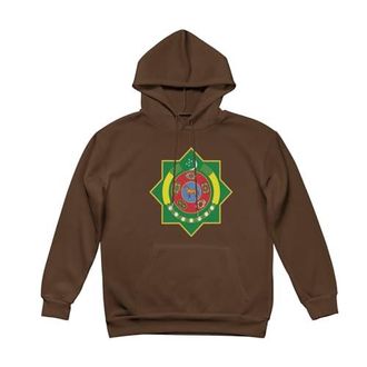 Generic Sweatshirts &Agrave; Capuche Hommes Doublure Polaire Imprim&eacute; Graphique Turkm&eacute;nistan Embl&egrave;me National Pull Hoodie Hauts Streetwear Vintage Pull De D&eacute;tente Ath