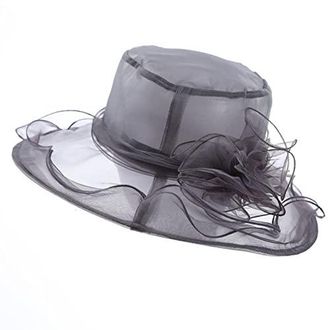 Generic Chapeau pour femme - Chapeau de soleil pour femme - Chapeau de soleil - Chapeau de plage pour femme, gris, Taille unique