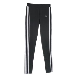 adidas Femme, Pantalons, Noir, Taille: 46 FR Leggings &agrave; Taille &Eacute;lastique avec 3 Bandes