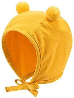 Generic Bonnet mignon pour b&eacute;b&eacute; avec oreilles froides et chaudes, jaune, Taille unique
