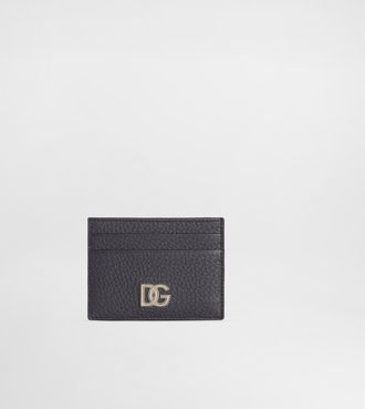 Dolce & Gabbana Kartenetui Aus Kalbsleder Mit Logo - Mann Geldb&ouml;rsen Und Kleinlederwaren Blue Onesize
