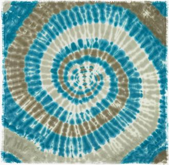 Kujten Grand bandana cachemire tie & dye - Grand Bandana Hachiko Sunny