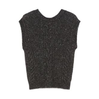 Max Mara Taffy Vest - - Knitwear - Damen - Grau - S