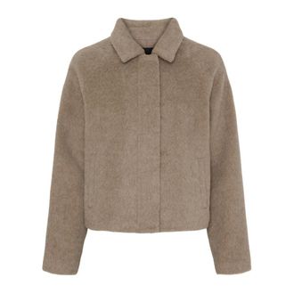 BTF-CPH Kurzer Wollmantel - - Jackets - Damen - Beige - 3XL