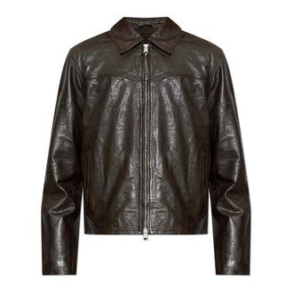 AllSaints Tune Lederjacke - - Jackets - Herren - Braun - S