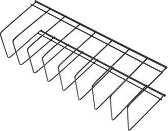 DOITOOL Iron Art Buchst&auml;nder Schwarz Multifunktionaler Desktop Organizer f&uuml;r B&uuml;cher Magazine und Akten Robuster Dateiklassifikator mit Rutschschutz f&uuml;r B&uuml;ro u