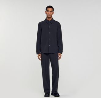 Sandro Chemise en jersey à manches longues