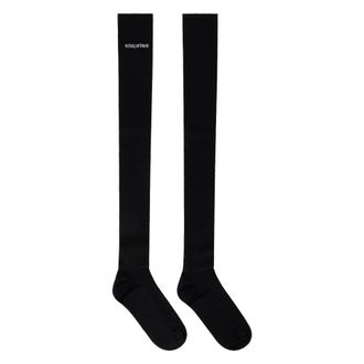 Red Valentino Femme, Sous-v&ecirc;tements, Noir, Taille: L/Xl Long Soft Elegant Socks