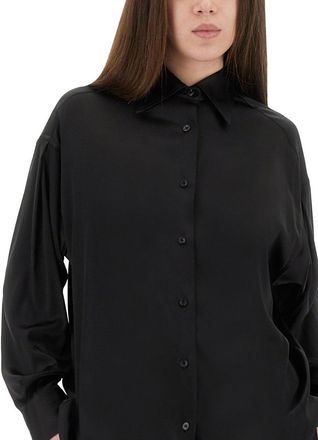 Tom Ford Stretch Silk Satin Shirt - Black