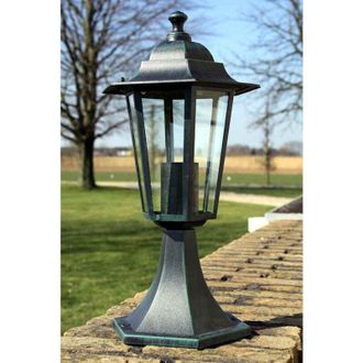 vidaXL Gartenlaternen 2 Stk. Dunkelgr&uuml;n/Schwarz Aluminium Vidaxl