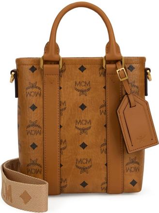 MCM Mcm, Femme, Sacs, Brun, Taille: ONE Size Mini sac fourre-tout Aren avec imprim&eacute;