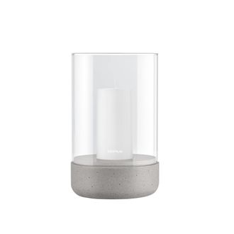 Blomus Windlicht Calma | Gr&ouml;&szlig;e M | H 16 cm &Oslash; 11 cm | Satellite | recyceltem Polyresin & Glas | f&uuml;r Stumpenkerzen | Indoor | exkl. Kerze