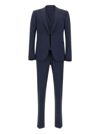 Corneliani costume à simple boutonnage - Bleu