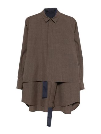 sacai Maxikleid - Braun