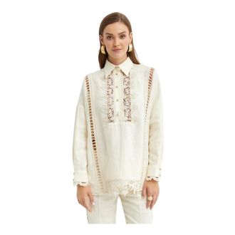 Zimmermann Damen, Blusen & Hemden, Beige, SGr&ouml;&szlig;e