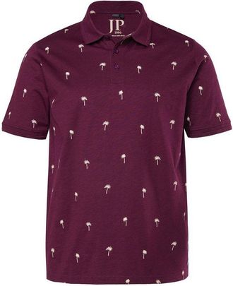 JP1880 Poloshirt Poloshirt Halbarm Palmenprint bis 8 XL