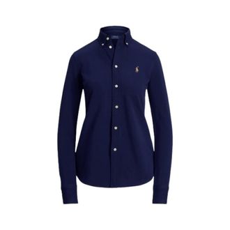 Polo Ralph Lauren Femme, Blouses et Chemises, Bleu, Taille: 36 FR Heidi Shirt