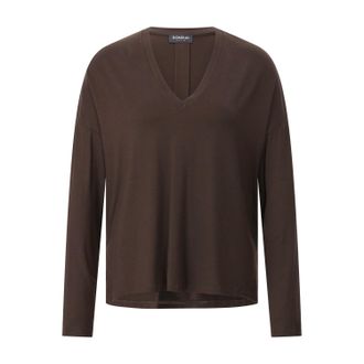 Dondup Langarmshirt mit V-Ausschnitt