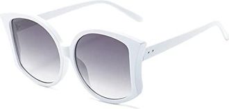 Generic Lunettes de soleil tendance à large monture 2025 pour hommes et femmes pour ombrager le soleil et les lunettes de soleil de vacances à la plage (coule