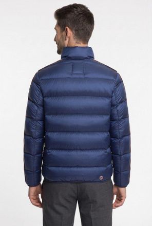 Colmar Daunenjacke mit gl&auml;nzendem Finish und kontrastierenden Galonstreifen