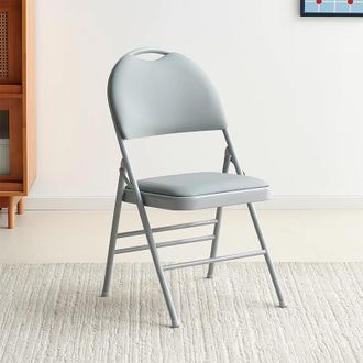 Generic Klappstuhl Camping Leicht Klein Faltbar mit Lehne Hoher Belastbarkeit Klappstuhl Gepolstert Einzeln Gartenst&uuml;hle mit Metallrahmen f&uuml;r G&auml;ste K&uuml;che B&uuml;ro