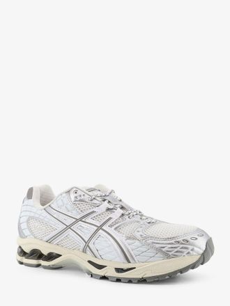 Asics Mens Sneakers Gel-Nimbus 10.1 White Synthetic Fabric-Rubber Trainers Fabric/rubber