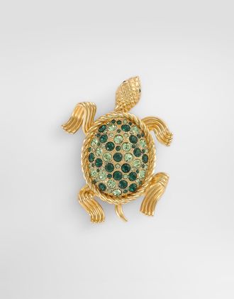 Dolce & Gabbana Schildkr&ouml;tenbrosche - Mann Bijoux Mehrfarbig Metall Pz