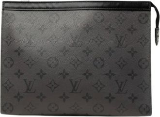 Louis Vuitton Pre-owned Monogram Eclipse Reverse Canvas Clutch - Homme - Pre-owned - Gris - Taille: ONE Size