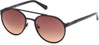 Guess Homme, Accessoires, Noir, Taille: 52 MM Lunettes de soleil rondes