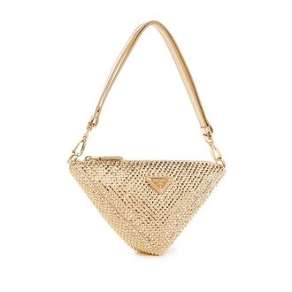 Prada Mini sac Triangle &agrave; strass