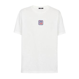 Balmain Jersey T-shirt - - Tops - Herren - Wei&szlig; - S