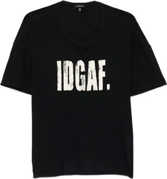 R13 Homme, Tops, Noir, Taille: L T-shirt ras du cou