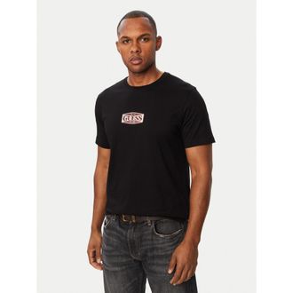 Guess T-Shirt M6BI09 K5324 Schwarz Regular Fit