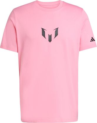 adidas Mens Messi Graphic T-Shirt Easy Pink L