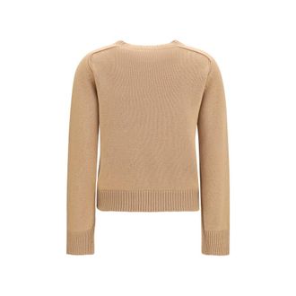 Burberry Womens Beige Cashmere Sweater Clothing