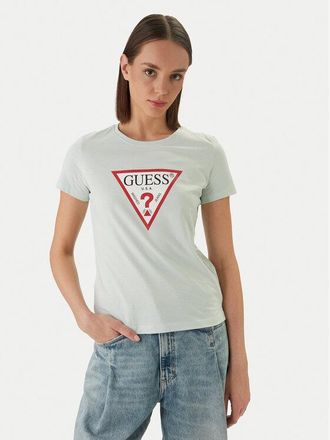 Guess T-Shirt W1YI1B I3Z14 Gr&uuml;n Regular Fit