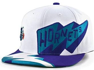 Mitchell & Ness Casquette Snapback NBA Fast Times Charlotte Hornets White, Blanc., taille unique