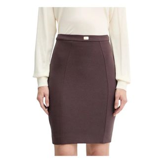 Elisabetta Franchi Jupe crayon - Femme - Jupes - Violet - Taille: 38 FR