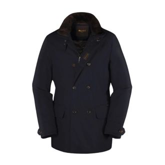 Moorer Stilvoller Mantel - - Jackets - Herren - Blau - 3XL