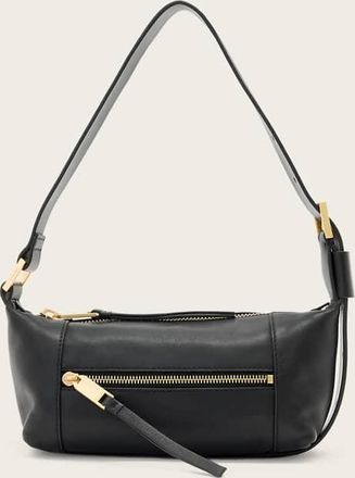 AllSaints Vega - Kleine Schultertasche in Schwarz